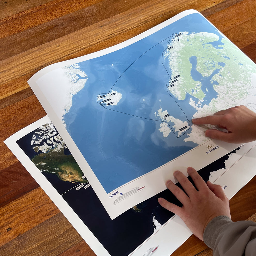 P&O Cruises Custom Cruise Map – The Cruise Maps