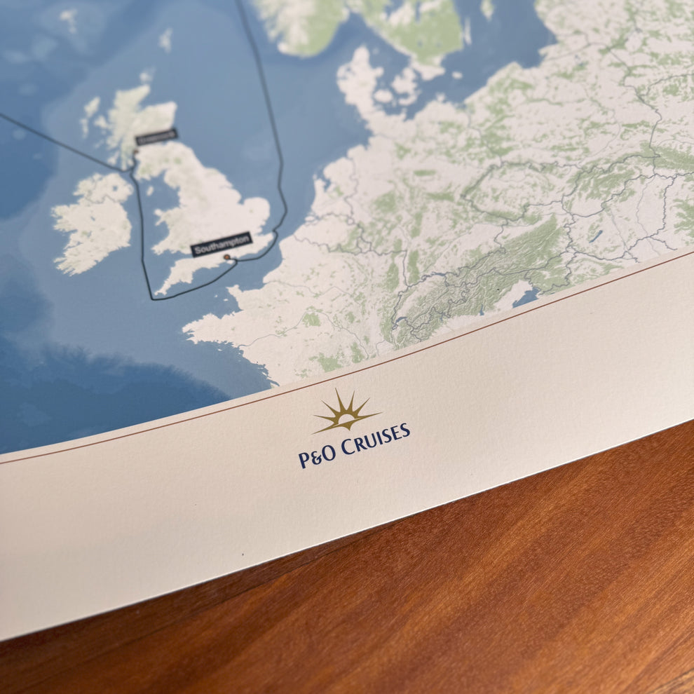 P&O Cruises Custom Cruise Map – The Cruise Maps
