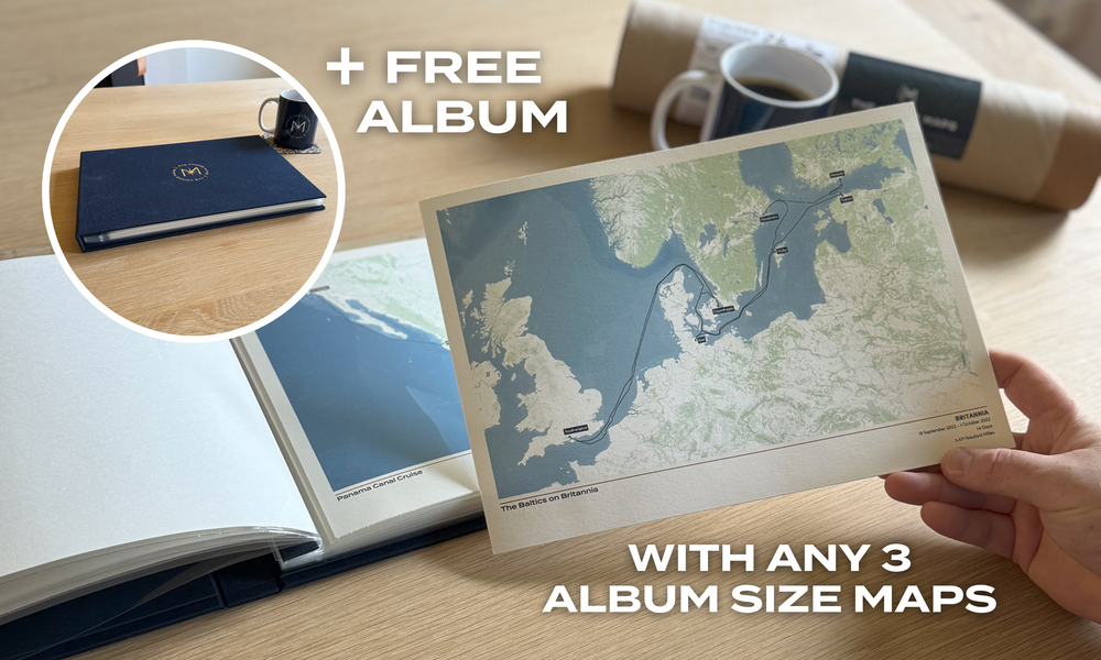 The Cruise Maps: Satellite Precision Customised Cruise Maps