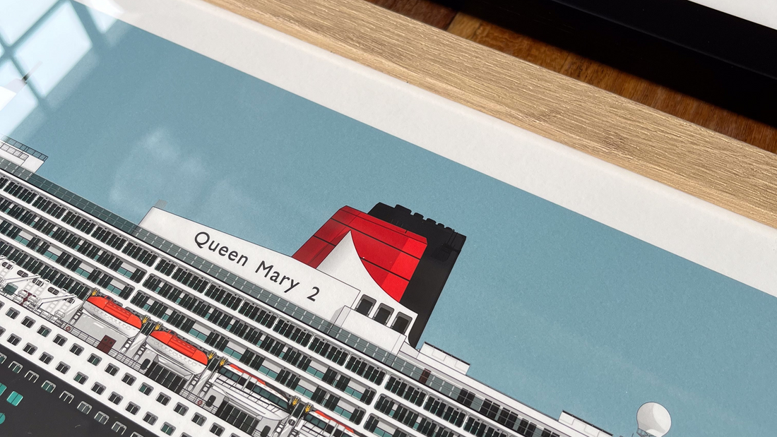 Queen Mary 2 Scale Ship Portrait – The Cruise Maps