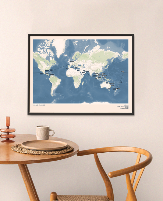 The Cruise Maps: Satellite Precision Customised Cruise Maps